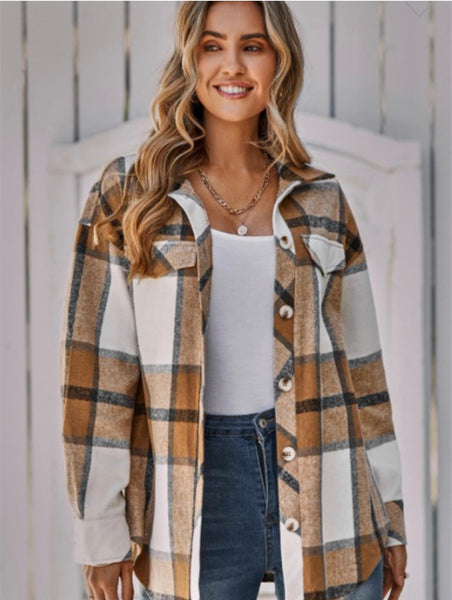 Eliza Plaid Flannel – Pretty B. Clothing